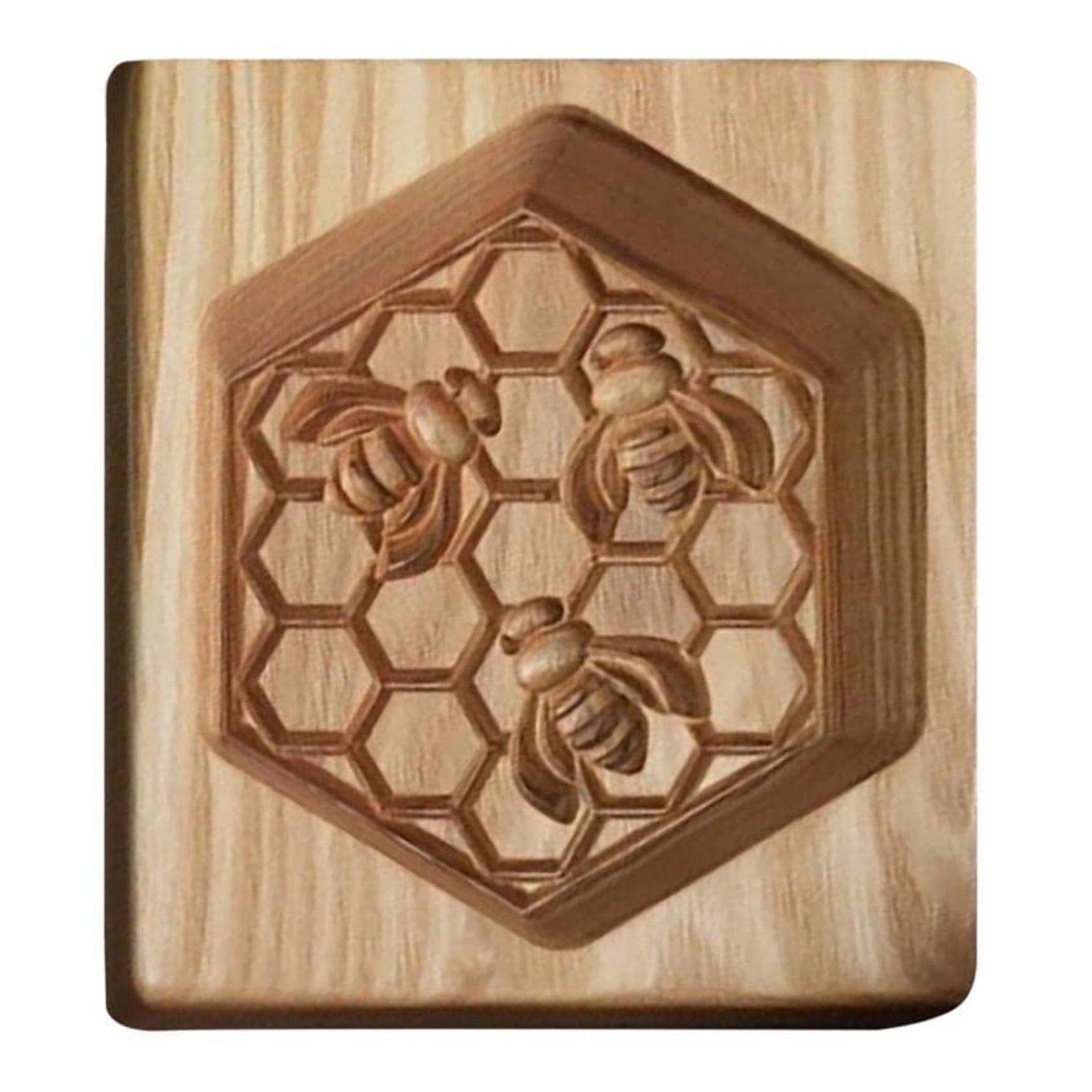 Carved Wooden Cookie Mold, Baking Embossing Cookies Mold Cutter Funny ...
