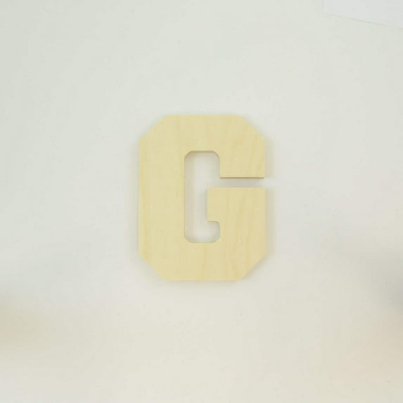Package of 1, 18 Inch X 1/2" Thickness Baltic Birch Wood Letter G in ...