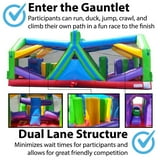 TentandTable 30' Commercial Inflatable Obstacle Course, Retro Radical ...