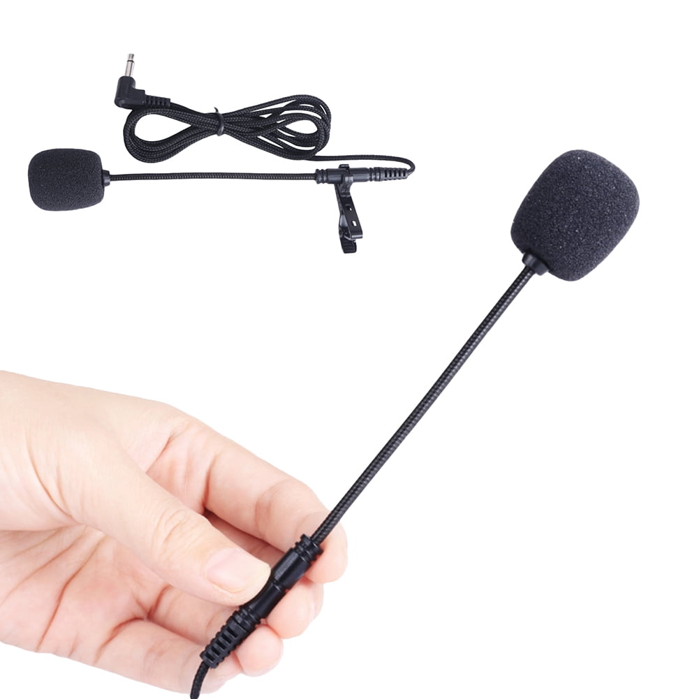 Naierhg Clip On Lapel Microphone Handsfree Wired Capacitive Mini ...
