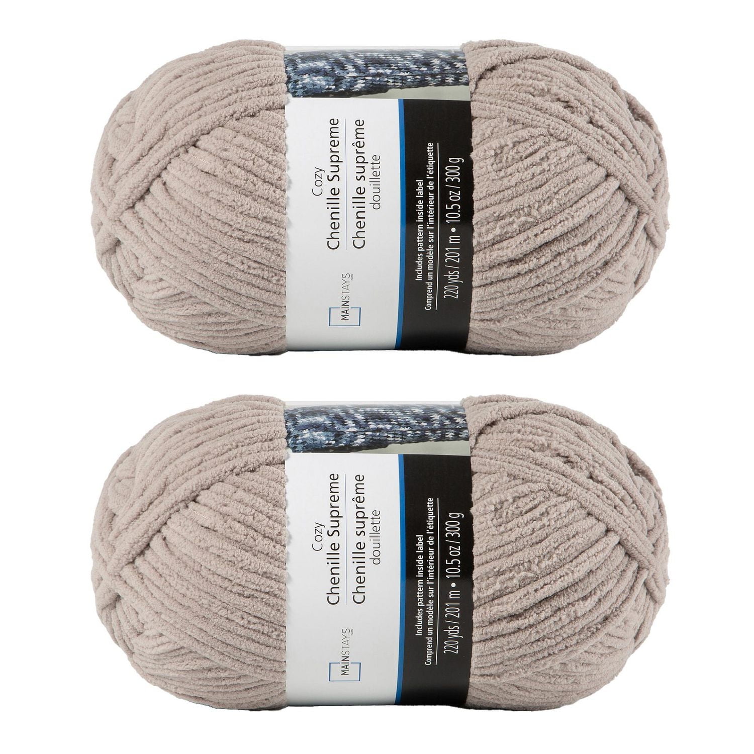 Click here for Mainstays 2 Pack Warm Grey Polyester Yarn prices