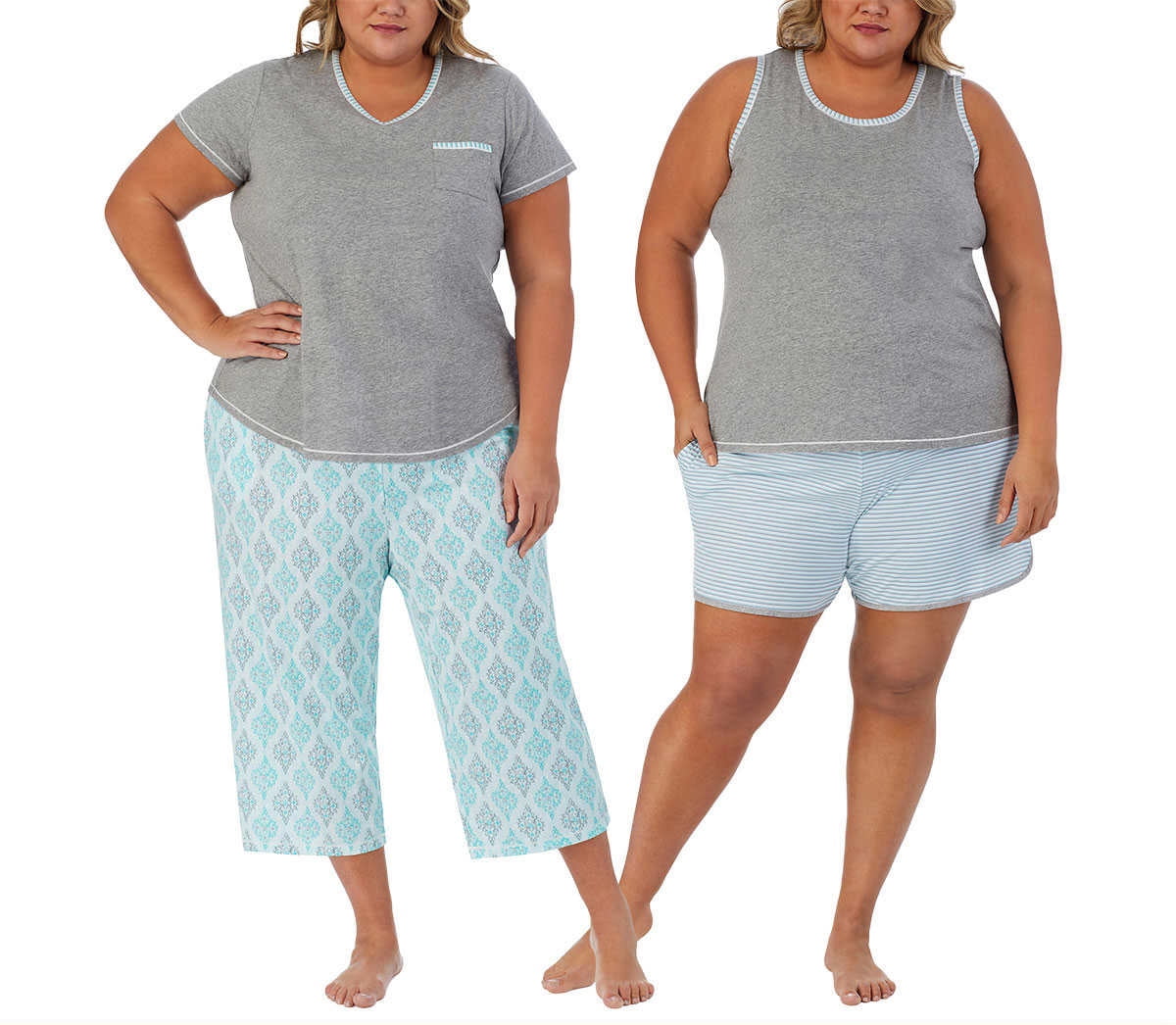 Carole Hochman Female Sleepwear 3X Size Gray Pajama Sleep Set for Women ...
