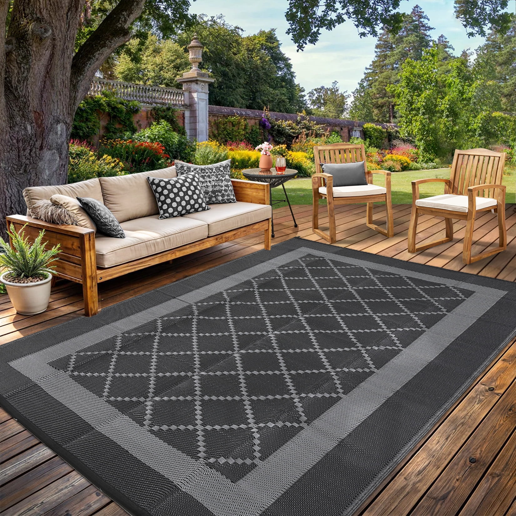 Click here for Garvee Outdoor Rug 8x10 Waterproof Rug For Patios... prices