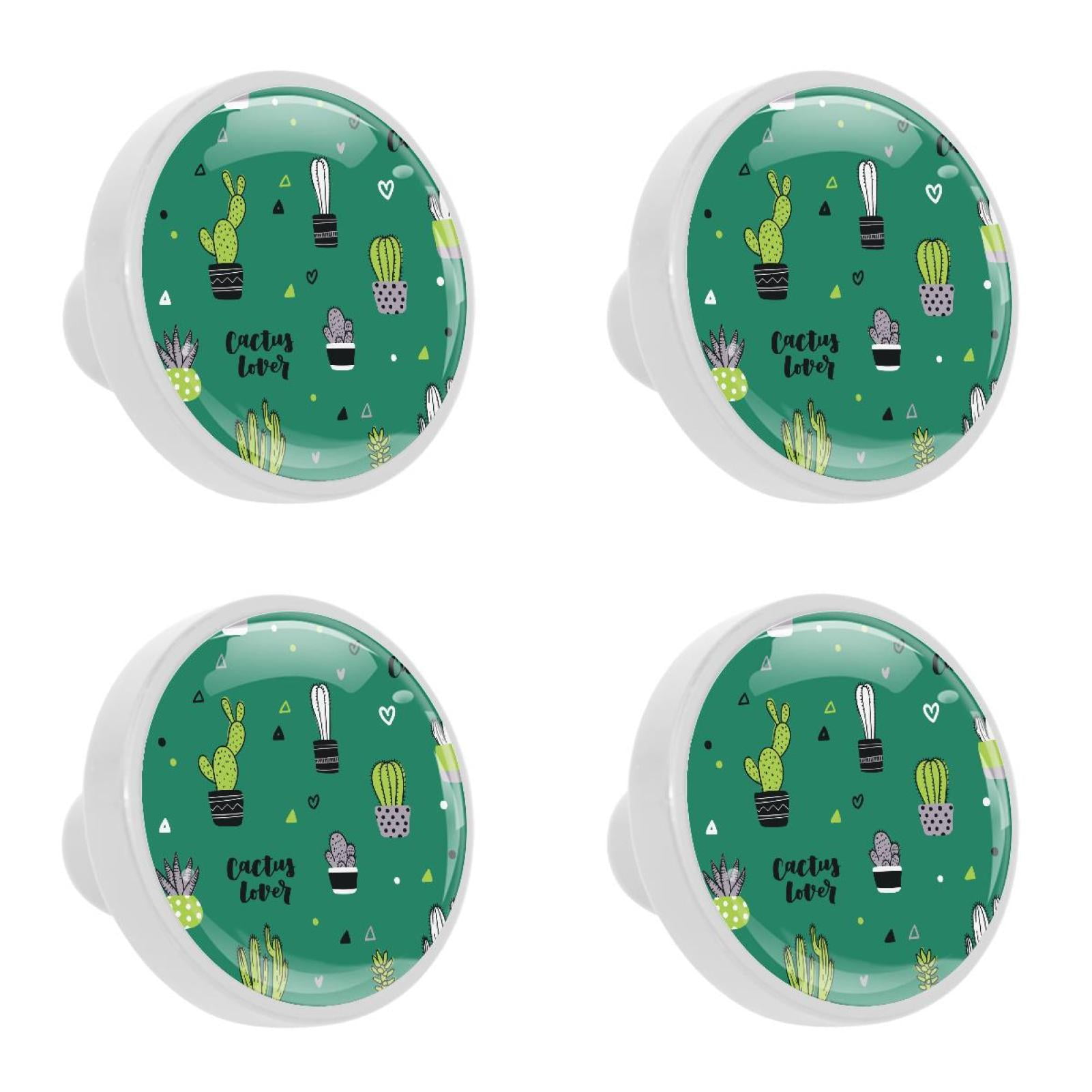 4 Pcs Cactus Knobs for Kitchen Cabinet Cupboard Dresser Bookcase Drawer ...