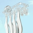 Clear Foldable Drying Rack, Sock Hanger, Laundry Organizer With 9 Clips ...