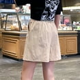 Levmjia Womens Shorts Plus Size Clearance Summer Lady Solid Casual