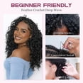 12 Inch Miracle Knots Crochet Hair for Black Women, 100 Strands Human ...