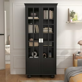 Bookcase with glass doors walmart store