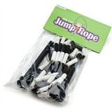 K-Roo Sports 7-Foot Black and White Heavy Duty Jump Rope, Plastic Beads ...