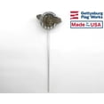 WWII US Veteran's Funeral Grave Marker, Aluminum Cemetery Memorial Flag Holder, Ruptured Duck ...
