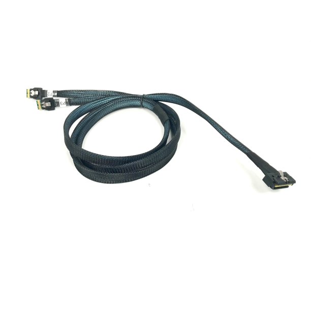 Low Profile SlimSAS Strait 8i to SFF-8654 4i - Lane x2-Port Y-Cable ...