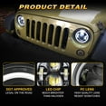 Combo LED Halo Headlights Fog Lights For Jeep Wrangler JL JLU Gladiator ...