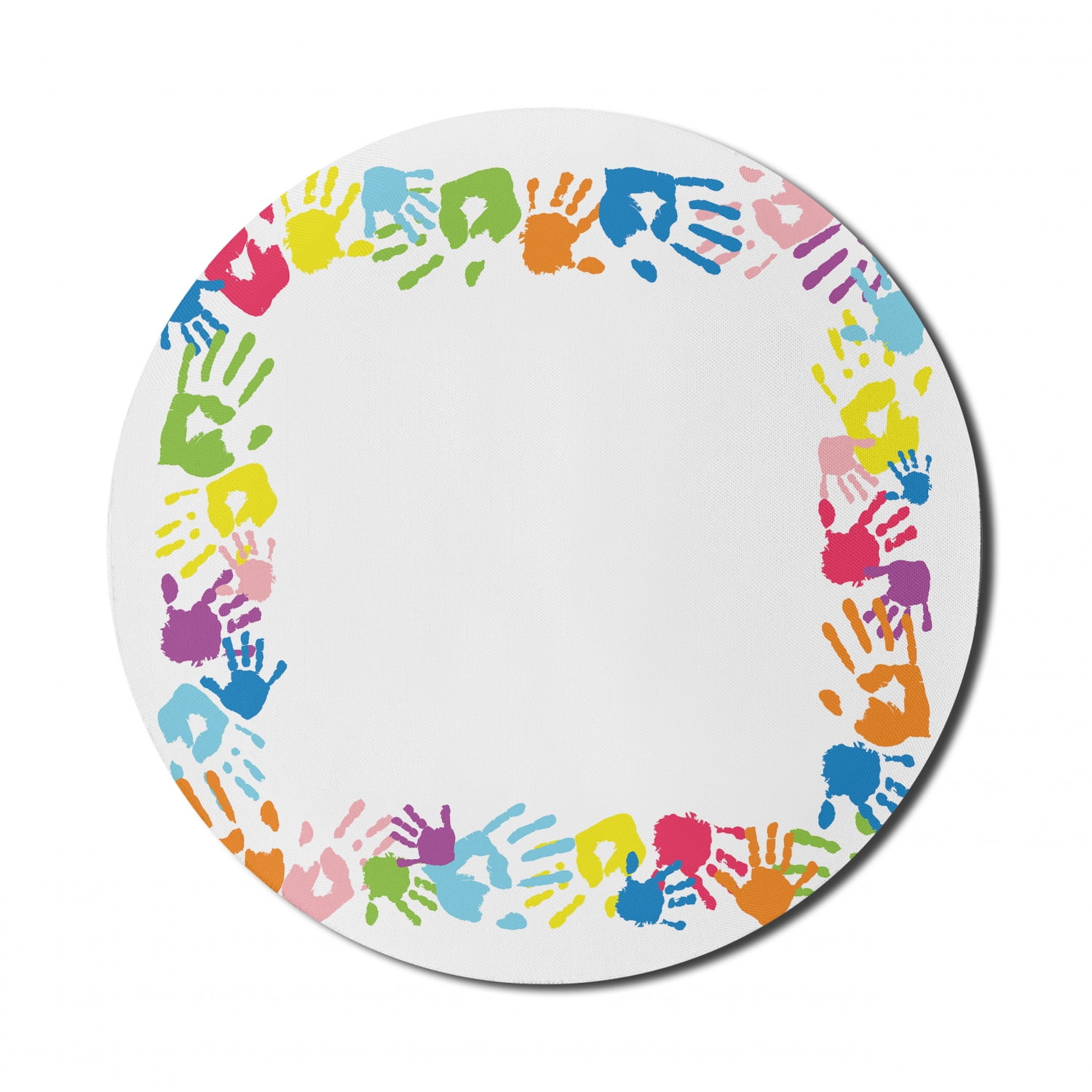 Party Mouse Pad for Computers, Happy Childhood Themed Frame with ...