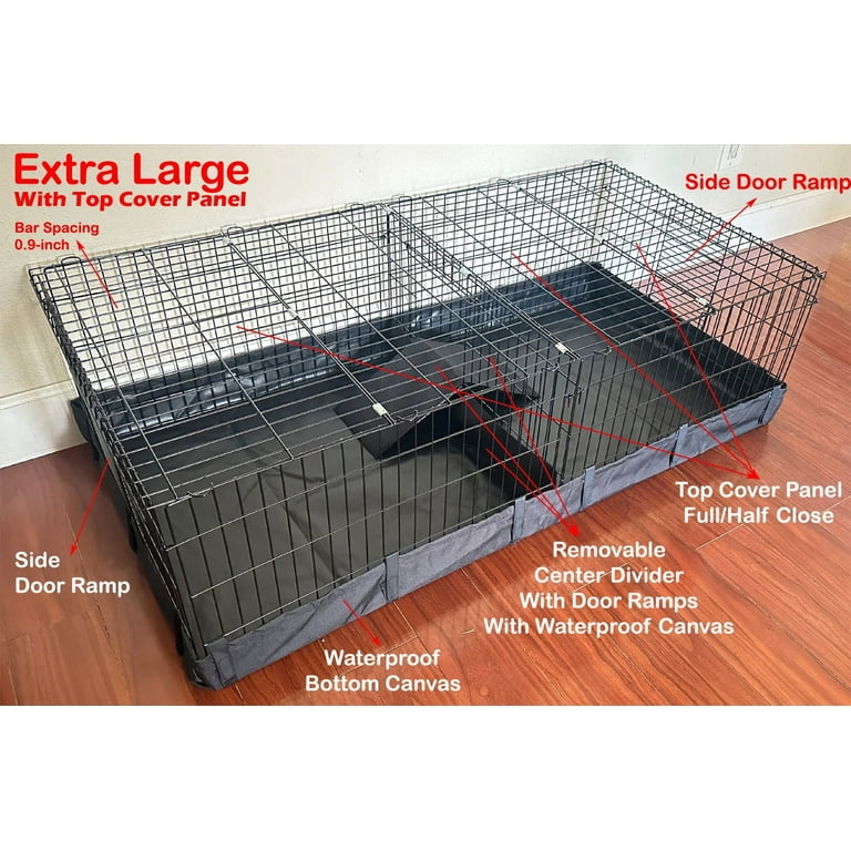 47 Indoor Small Animal Hutch Guinea Pig Rabbit Hamster Habitat with Cover Walmart