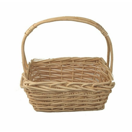 Natural Willow Rectangular Handle Basket 9in - Walmart.com