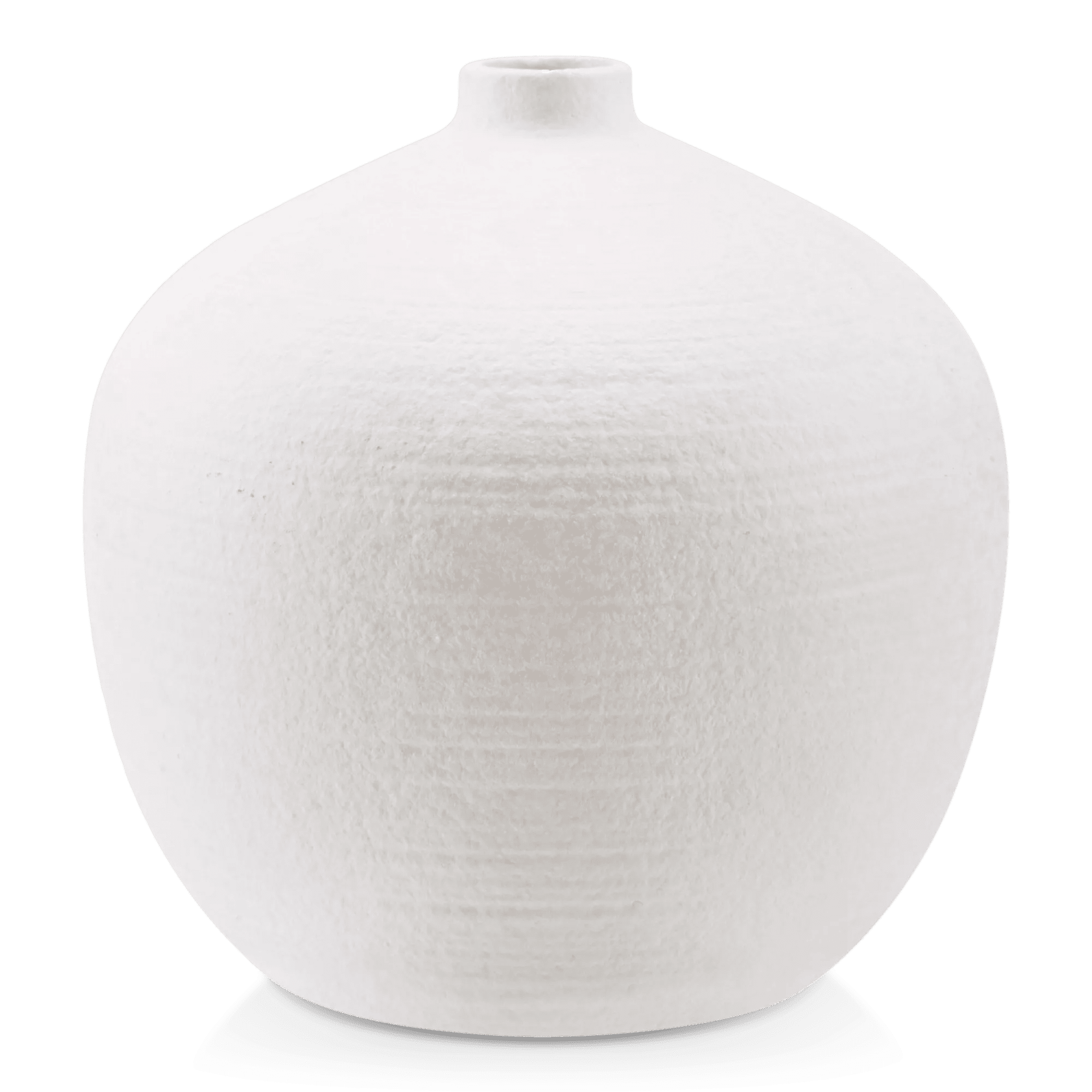 Click here for Bouclair White Round Ceramic Table Vase 7 In (18 C... prices