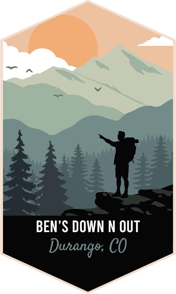 Durango Colorado Souvenir Vinyl Decal Hiking Trails Design - Walmart.com