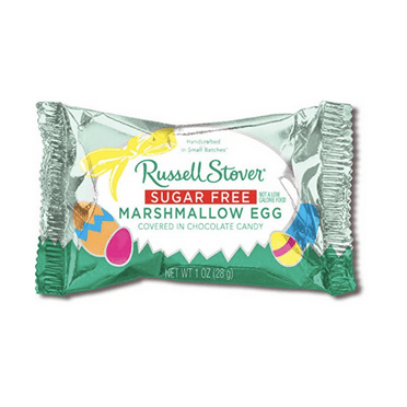 RUSSELL STOVER Easter Marshmallow Milk Chocolate Easter Egg, 1.3 oz ...