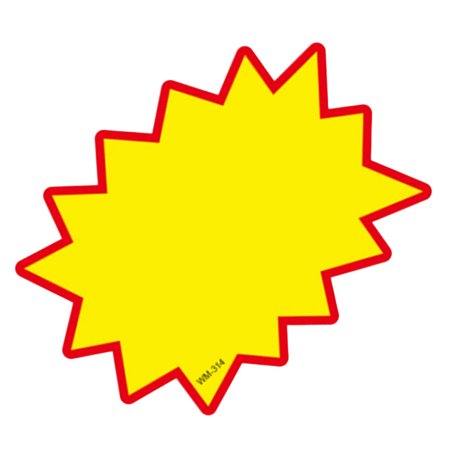 Burst Paper Signs Blank 50 Pieces English Label Tags Party Favors DIY ...