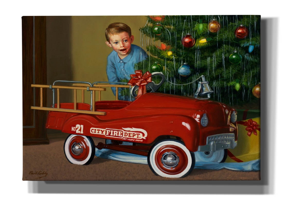 Epic Graffiti '1950 Murray Fire Truck' by David Lindsley, Canvas Wall ...