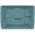 Hefty 18 Gallon Plastic Storage Tote, Smoke Blue, Set of 6 - Walmart.com