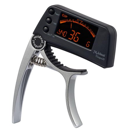Acoustic Guitar Tuner Capo Quick Change Key 2 in 1 Capo Tuner Metal for ...