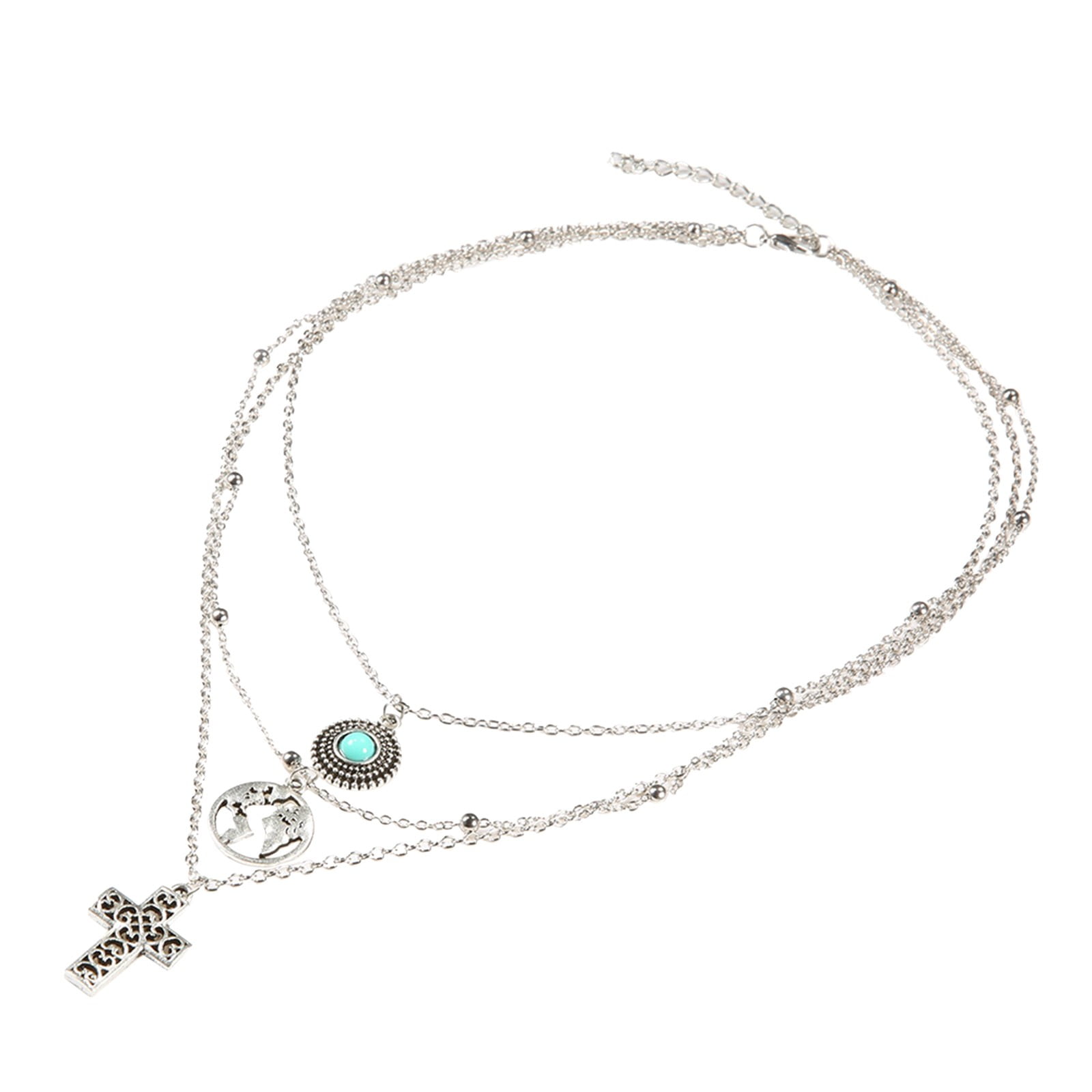 Click here for Riforla Personality Cross Turquoise Map Three Laye... prices