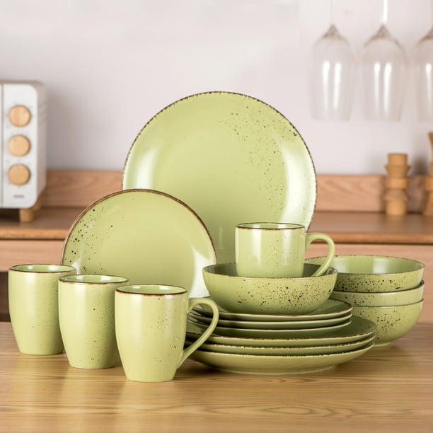 Vancasso Dinnerware Sets, Stoneware Dinner Set for 4, 16-Piece Series ...