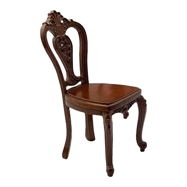 1:12 Dollhouse Kids Pretend Toy, Dollhouse Wing Mini silla hecha , ños ...