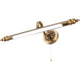 Wall Lamps,Vintage Bathroom Mirror Light with Switch, Golden Retro Bath ...