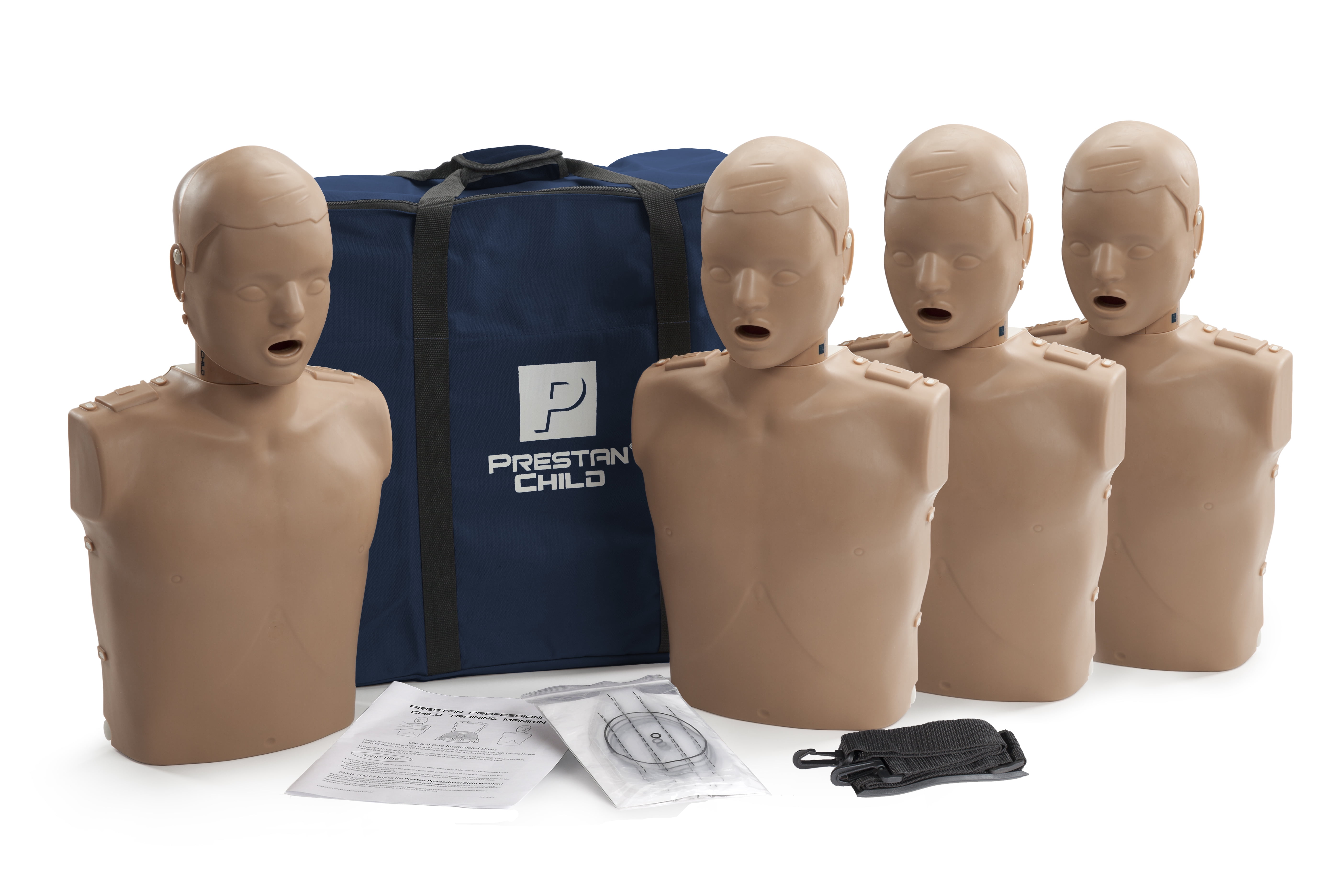 Prestan Child CPR Manikin 4 Pack with Dark Skin Tone PP-CM-400-DS ...