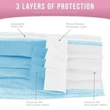 Salon World Flexible Earloop Face Masks, 50 Count, 3 Pack - Walmart.com