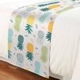 Bed Runner Pineapple Bedding Scarves Soft Decorative Bed Flag Summer ...