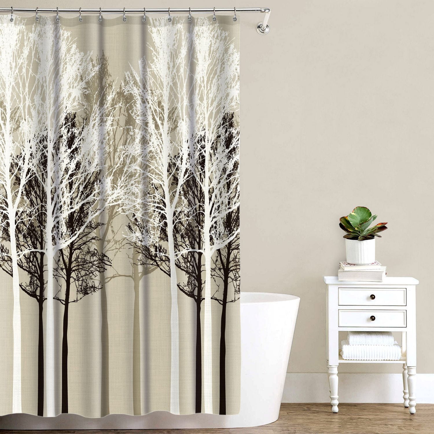 Click here for Mainstays Beige Forest Shower Curtain 70in. X 72in... prices