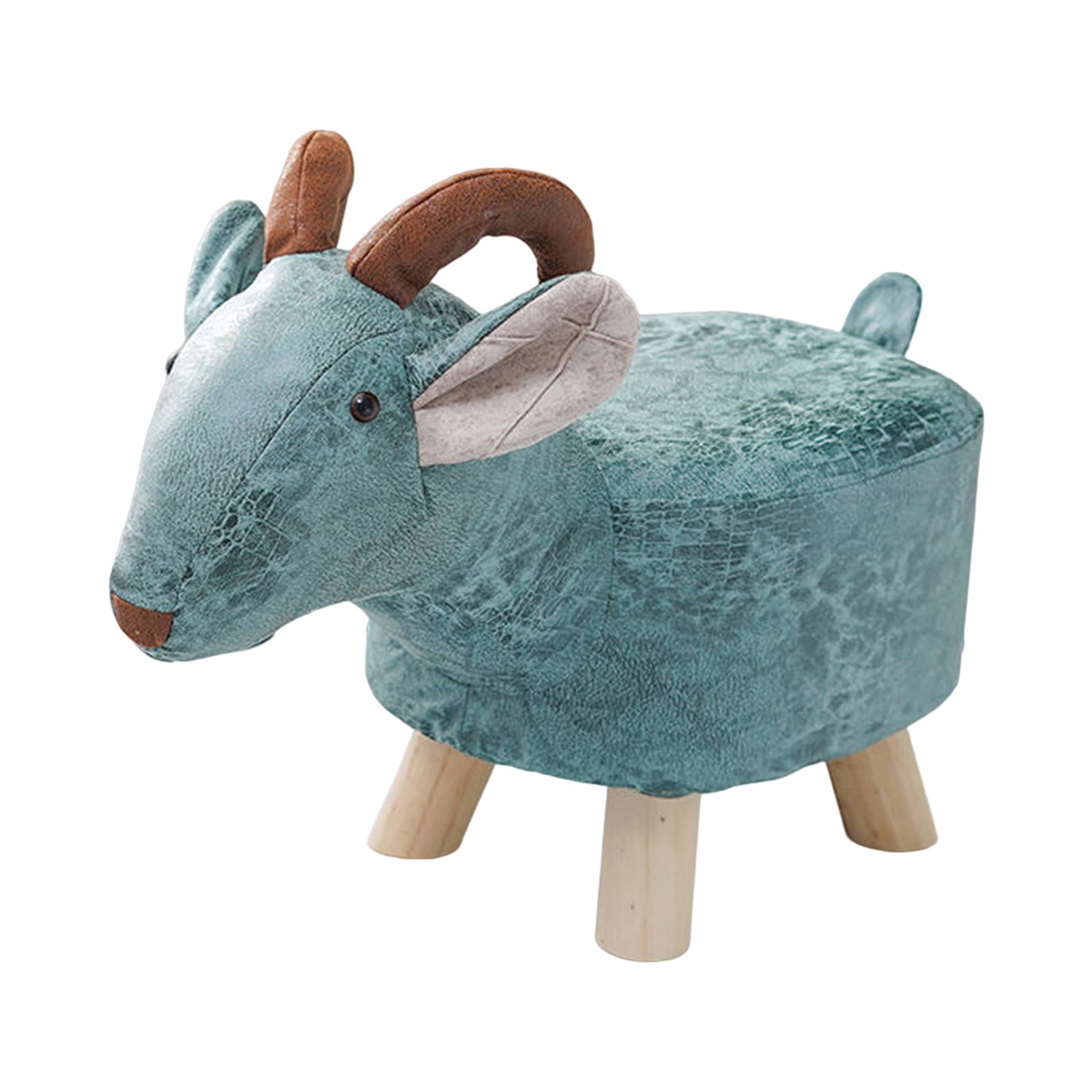 Animal Footstool Footrest Ottoman Cute Cartoon Wood Sofa Tea Stool ...