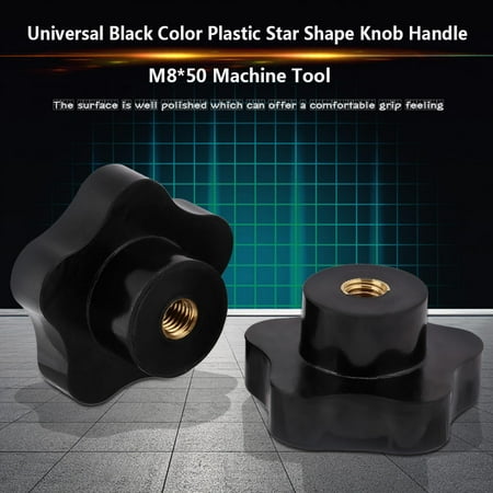 Star Shape Knob Tractor Knob 5pcs Universal Black Color Plastic Star ...