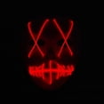 Scary Mask Halloween Cosplay Led Costume Mask El Wire Light Up Mask for ...