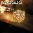 DIY Tulip Night Light Kit - Creative Cube Flower Sea Table Lamp for ...