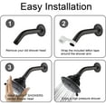 Bright Showers Shower Head High Pressure Rain Showerhead 5 Spray ...