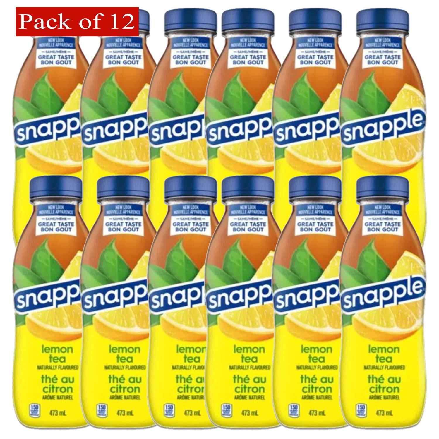 SNAPPLE Lemon Iced Tea, 473ml (Pack of 12 Bottles) - Walmart.ca