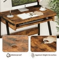 Zenira 2 Tiers Small Computer Desk for Small Space, Compact Laptop ...