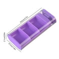 BAOPAI 3 Compartment Portable Pill Organizer with Slide-Out Drawers ...