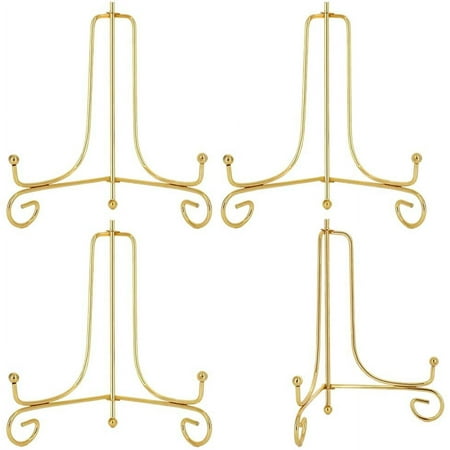 Gold easel Plate stand Decorative display stand for photos, frames ...