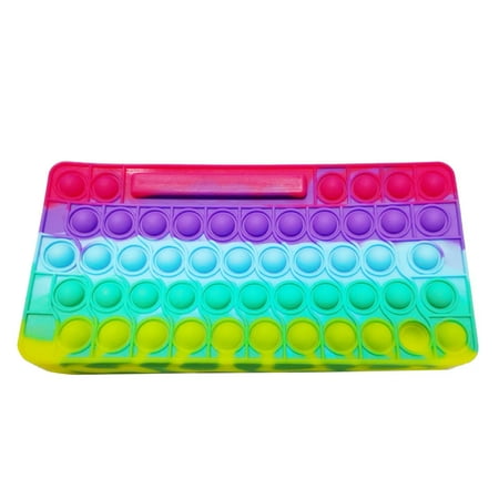 Fortune Pencil Case Push Pop Fidget Silicone Pencil Box Stress Relief ...