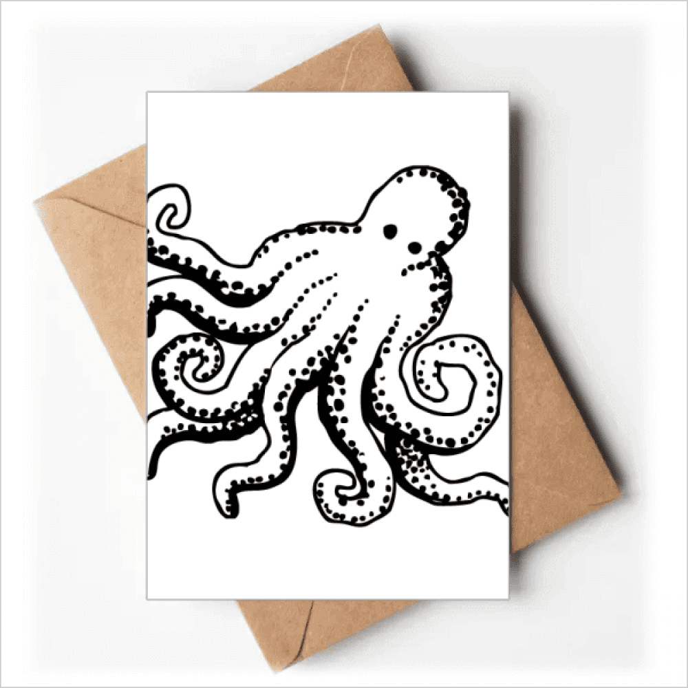 Marine Life Octopus Cartoon Illustration Greeting Cards You are Invited ...