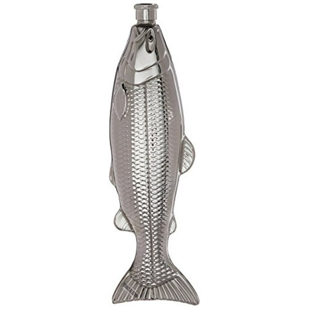 Kikkerland Fish Flask, Stainless Steel - Walmart.com - Walmart.com