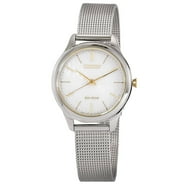 Citizen Eco-Drive Gold-Tone Ladies Watch, EM0682-74A with Silver Dial ...