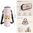 Bulopur Pink Rose Print Kids Backpack Set 4 Pcs Waterproof Durable Kids ...