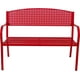 Bring back the old days with this beautiful bright red bench with ...