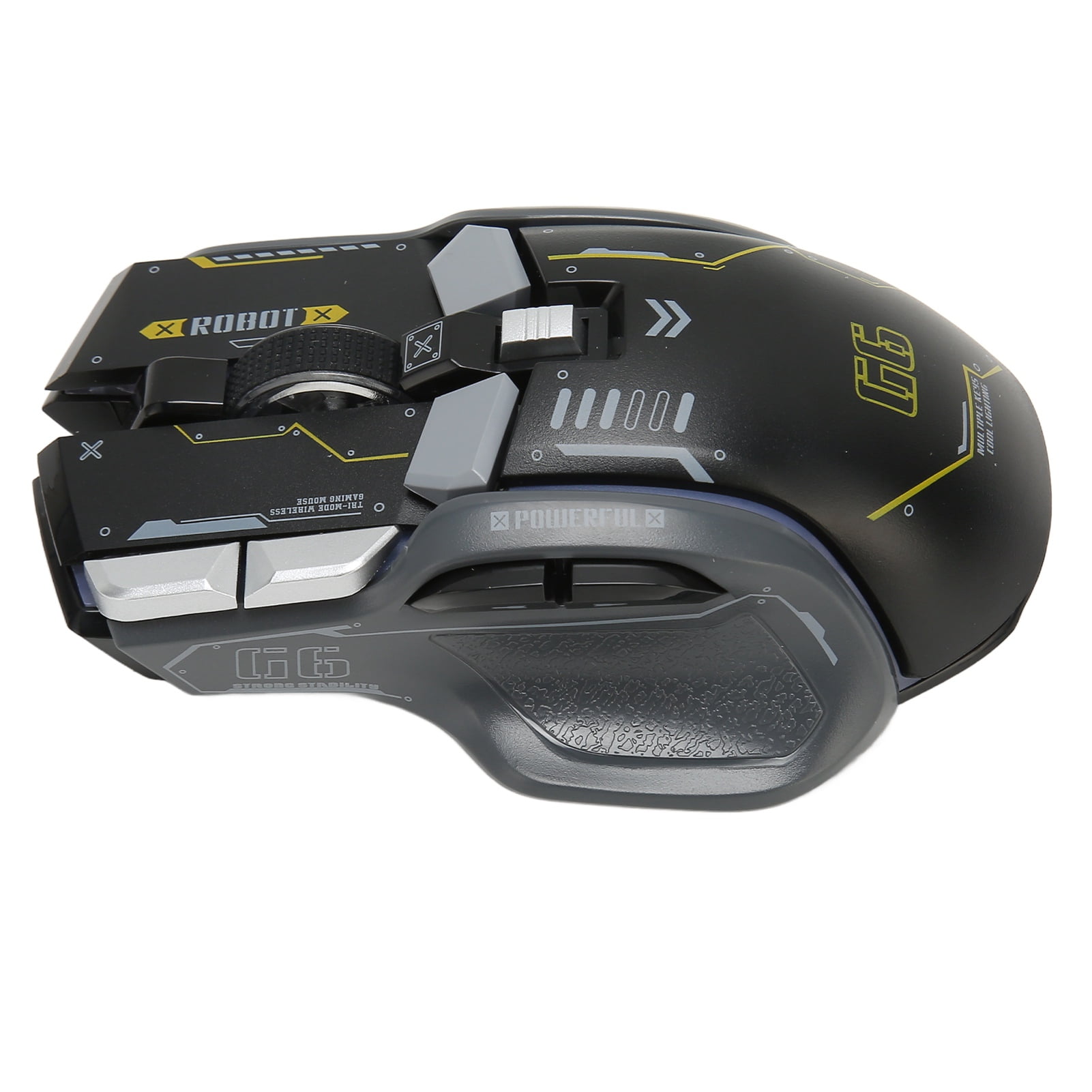 Modo Modo, 2.4g Juego silencioso Mouse Con 11 RGB Luz para iOS ...